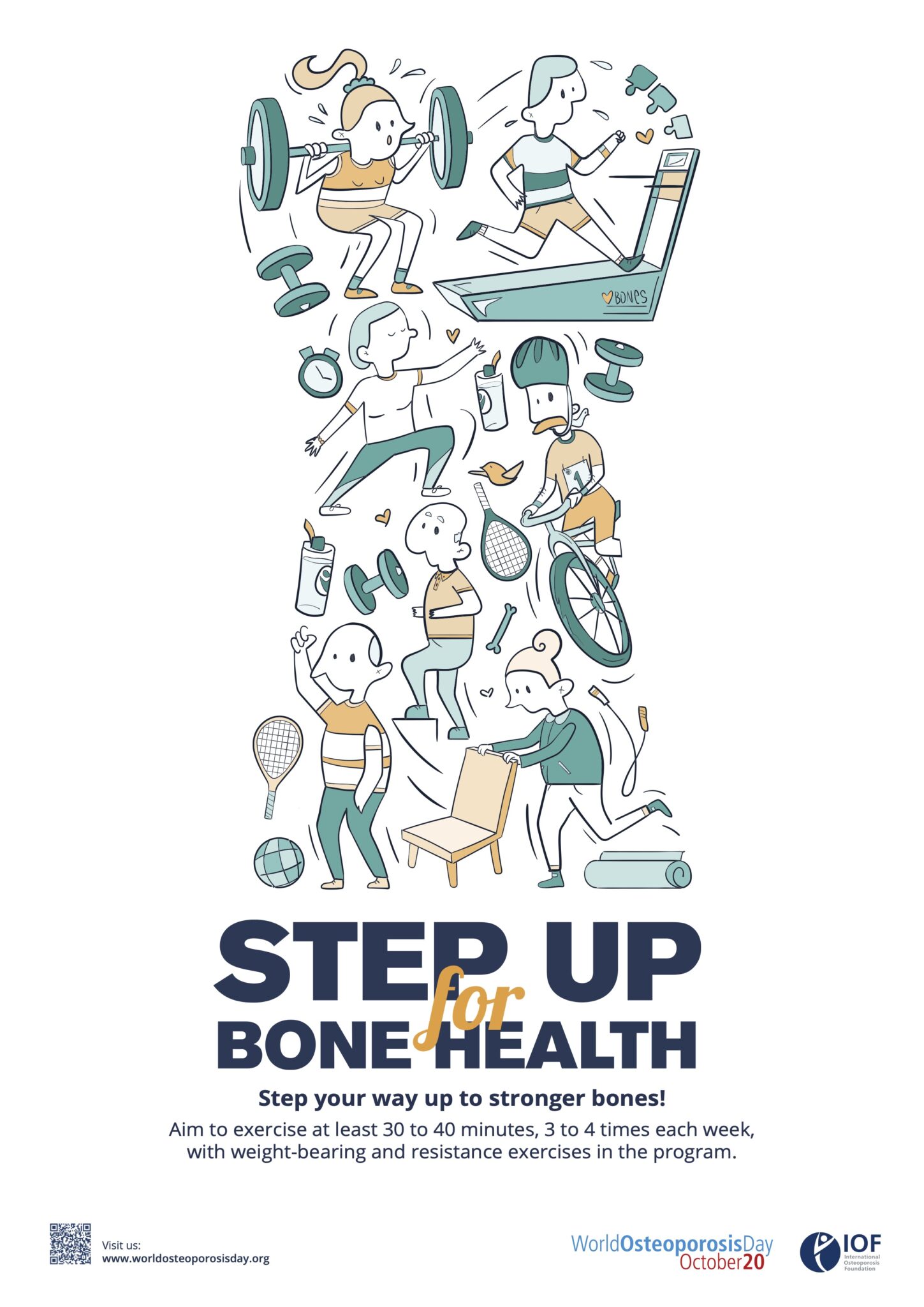 Step Up For Bone Health - World Osteoporosis Day | goPhysio